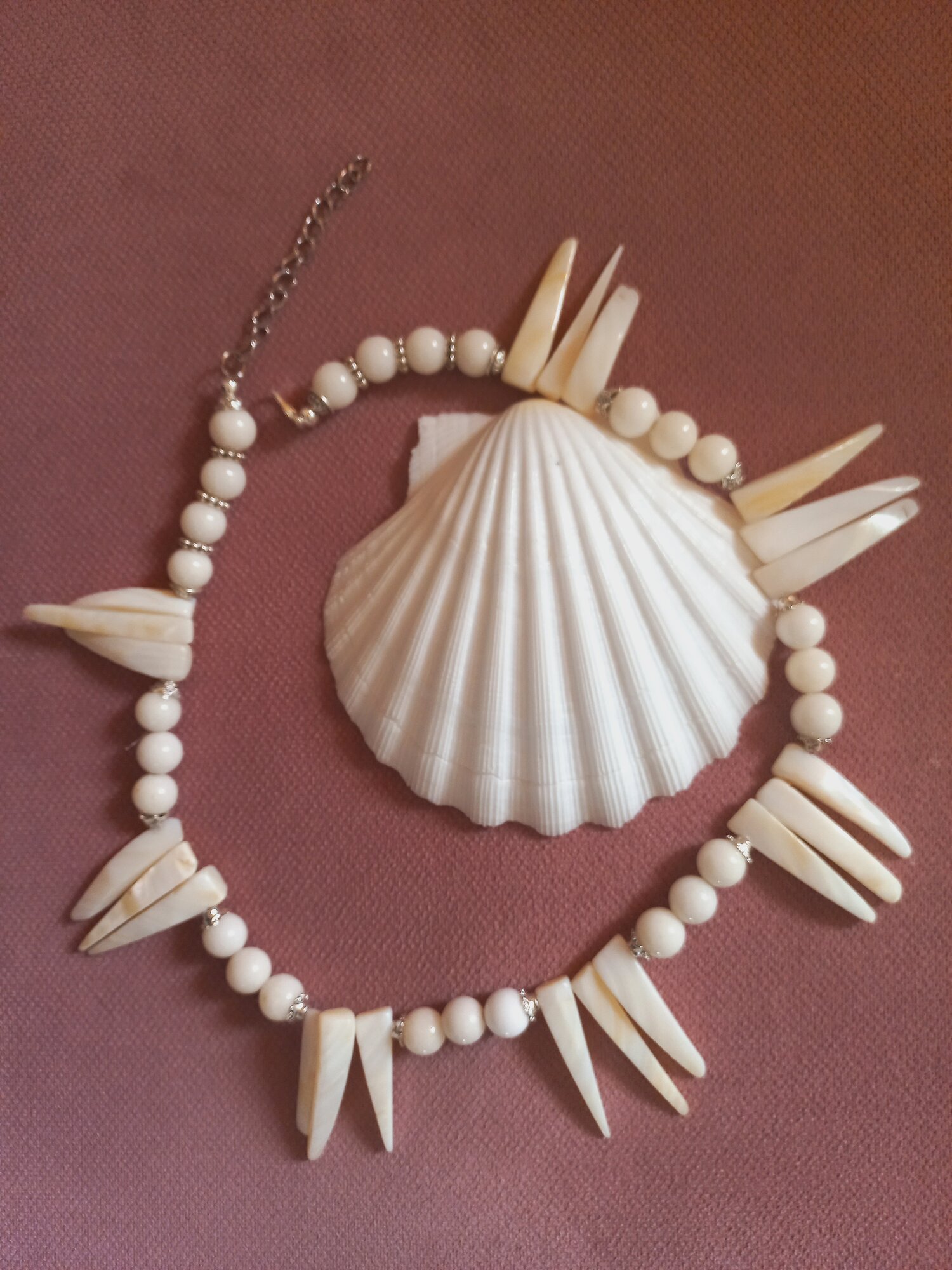Колье, перламутр