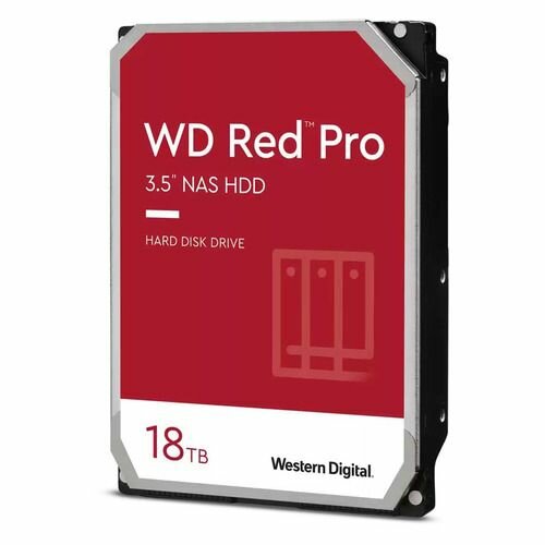 Жесткий диск WD Red Pro WD181KFGX, 18ТБ, HDD, SATA III, 3.5"