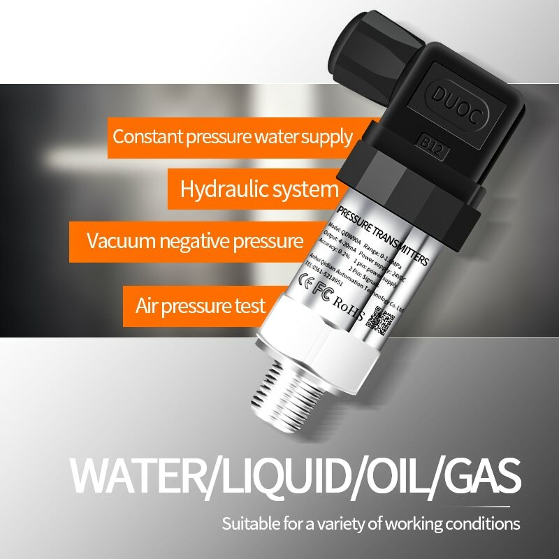 Датчик давления QDW90A 0-0.5bar, Output 4-20mA G1-2