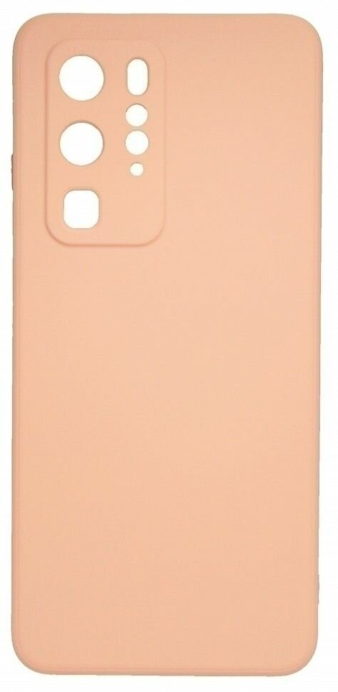 Чехол на Huawei P40 Pro силиконовый Soft Touch пудровый