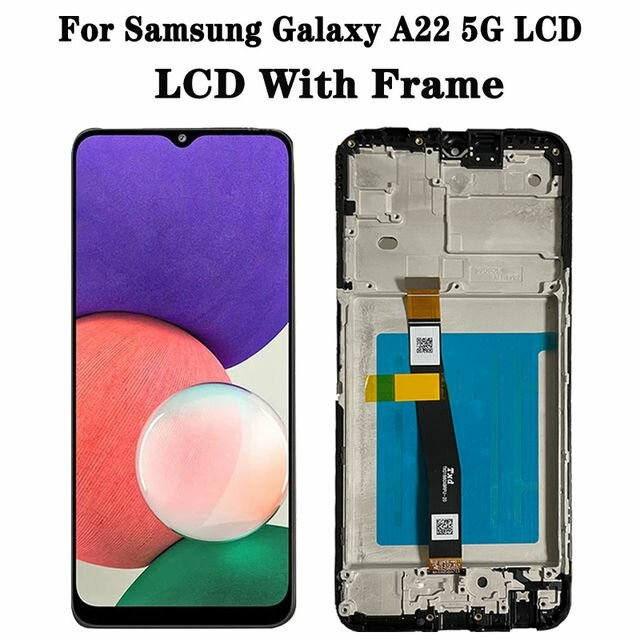 Дисплей для Samsung A22 5G (A22s) (A226) премиум в рамке