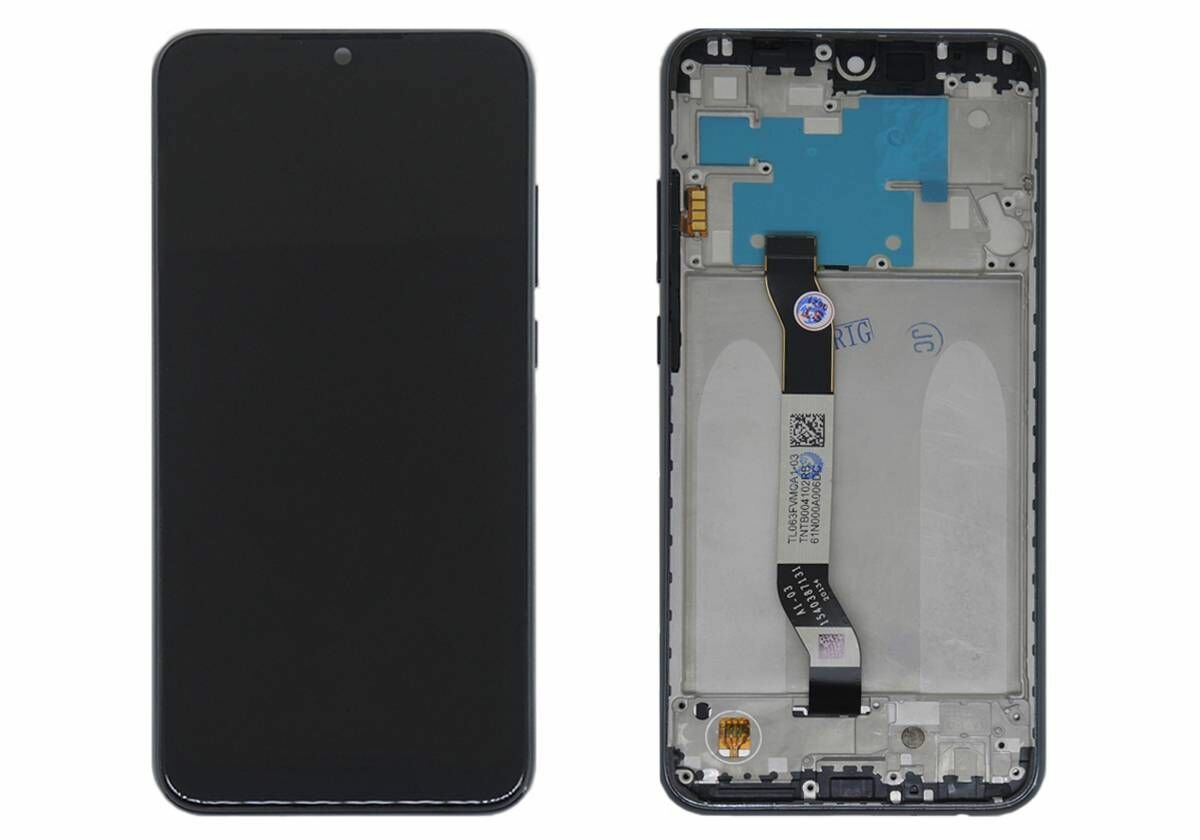 Дисплей для Xiaomi Redmi Note 8T (M1908C3XG) в рамке (черный)