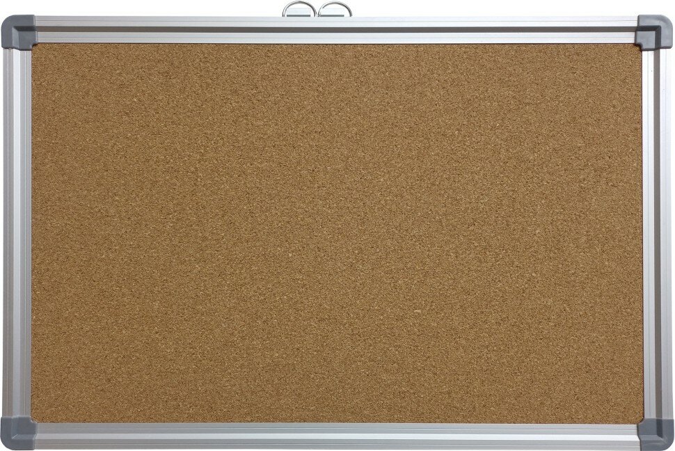 Доска пробковая Buro 60x90см алюминиевая рама