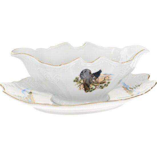 Соусник Bernadotte "Охотничьи сюжеты" с подставкой 500 мл