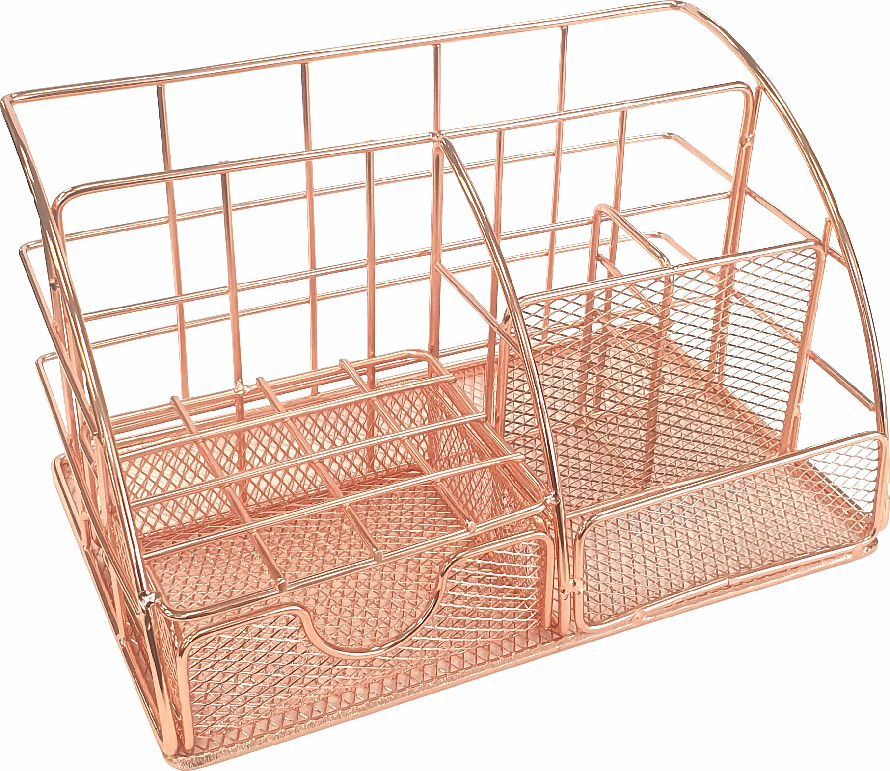 Подставка наст. "Gold Rose" 22*14*13см , металл, розовое золото