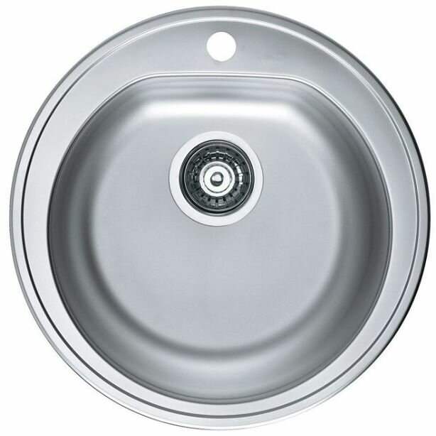 Мойка кухонная круглая Alveus Form 30 Нержавеющая сталь Satin (1116756) с сифоном