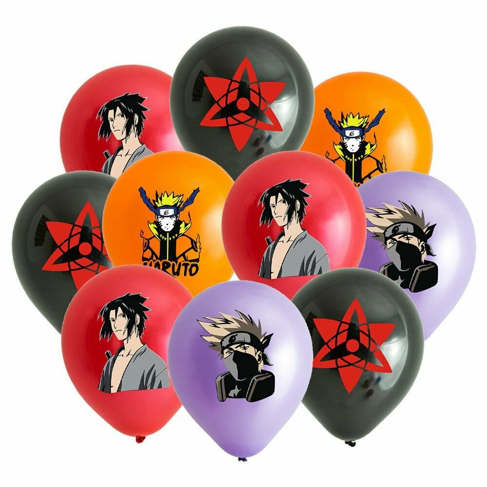 Воздушные шары Наруто 10шт