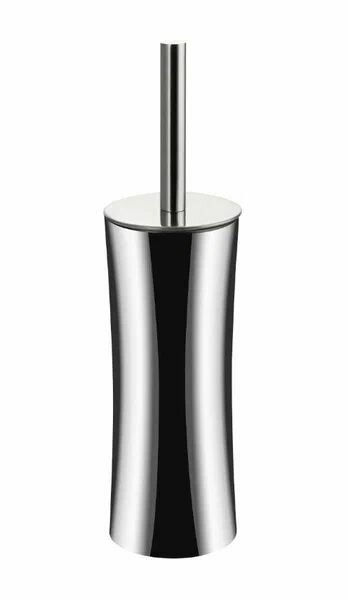 Ёрш для унитаза с изогнутым ёршиком, из нерж. стали 1027 санакс