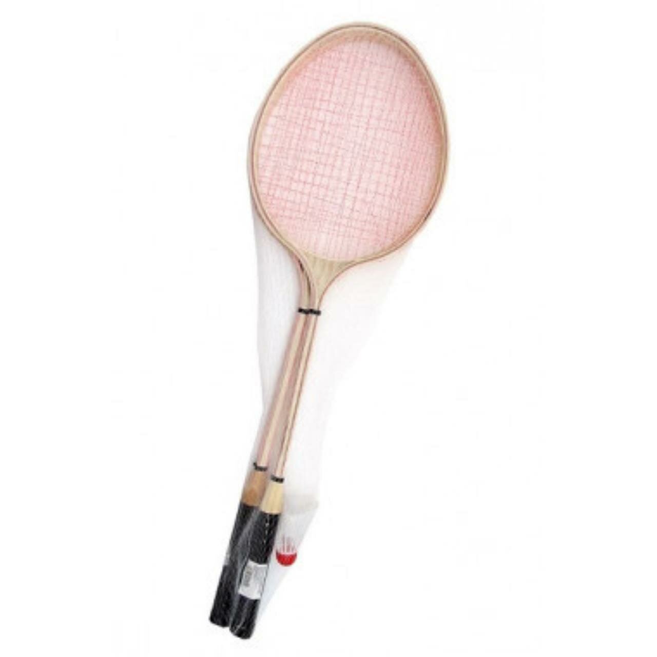 Игровой спортивный набор Бадминтон в сетке с воланчиком (дерево)