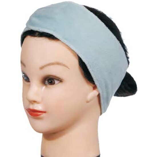 Повязка на голову Harizma на липучке, голубая