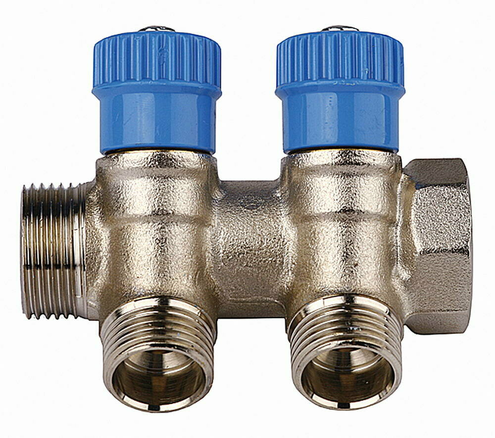 GENERAL FITTINGS вход 3/4″ - 3 выхода 1/2″, коллектор для холодной воды (51046-3/4-1/2-CT3)