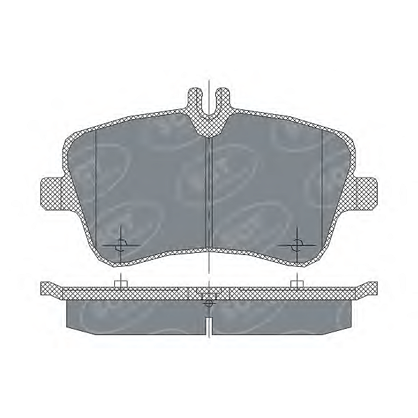 SCT GERMANY sp246 (0034202520 / 0034202620 / 0034205920) колод. торм. задн. Mercedes (Мерседес) c-class(w203) 00-07 / clk(c2090)