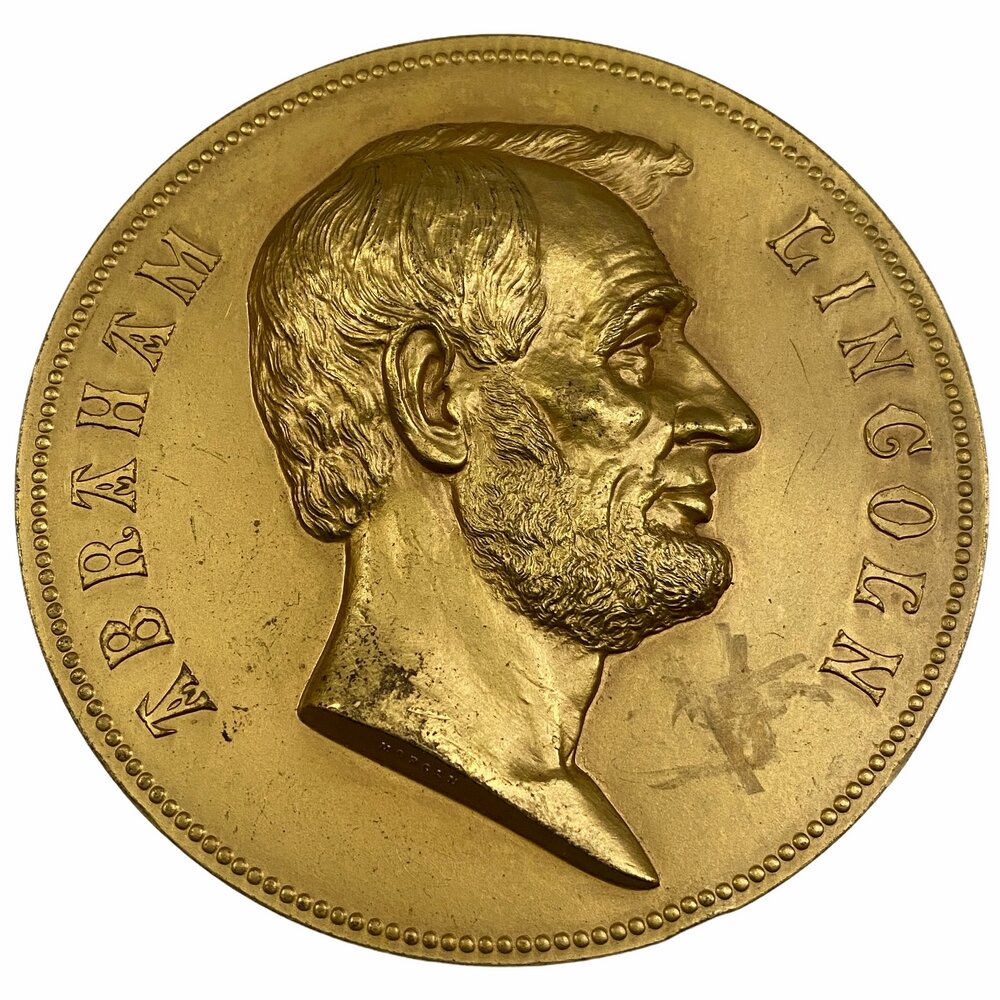 США, медаль настольная "В честь 100-летия инаугурации президента А. Линкольна" 1961 г.