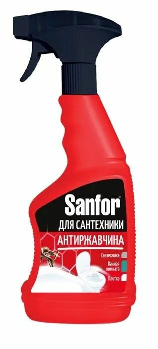 Sanfor Спрей для удаления известкового налета и ржавчины, 500 мл/