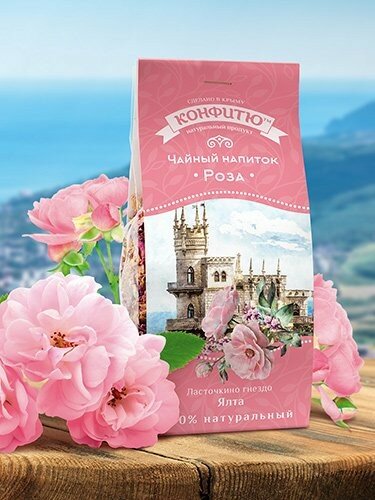 Чайный напиток "Роза" 40гр из лепестков розы эфиромасличной.