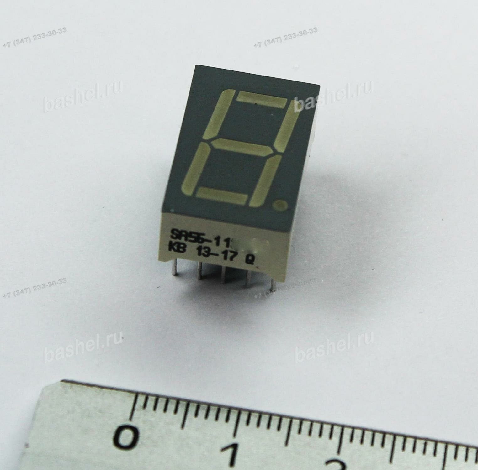 Индикатор SA56-11GWA (14,2мм 1х7 зел. ОА 10,5 мКд), BS-A514RD, KGB