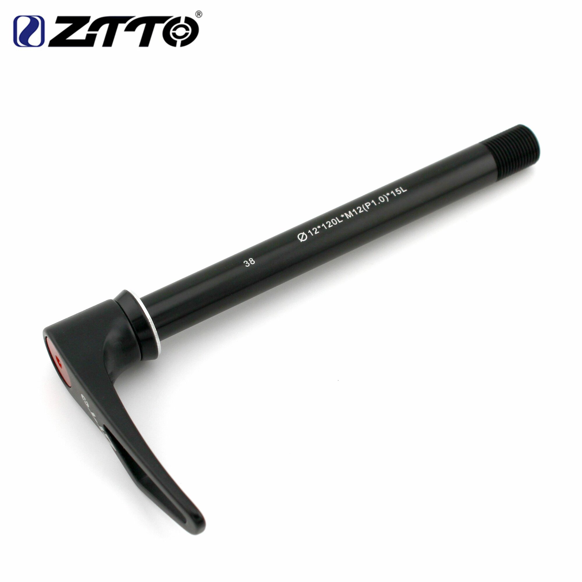 Ось для крепления переднего колеса велосипеда сквозная ZTTO 12*120мм