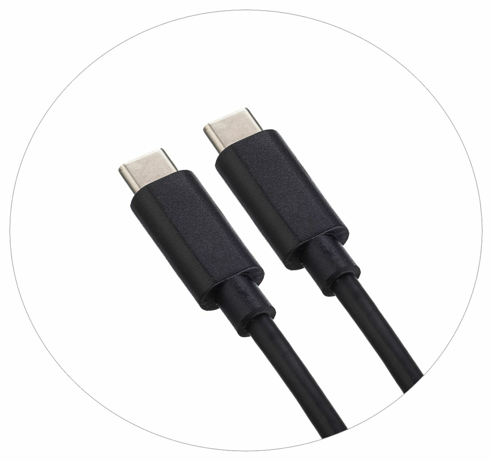 Кабель USB Type-C - USB Type-C, черный — фото 1
