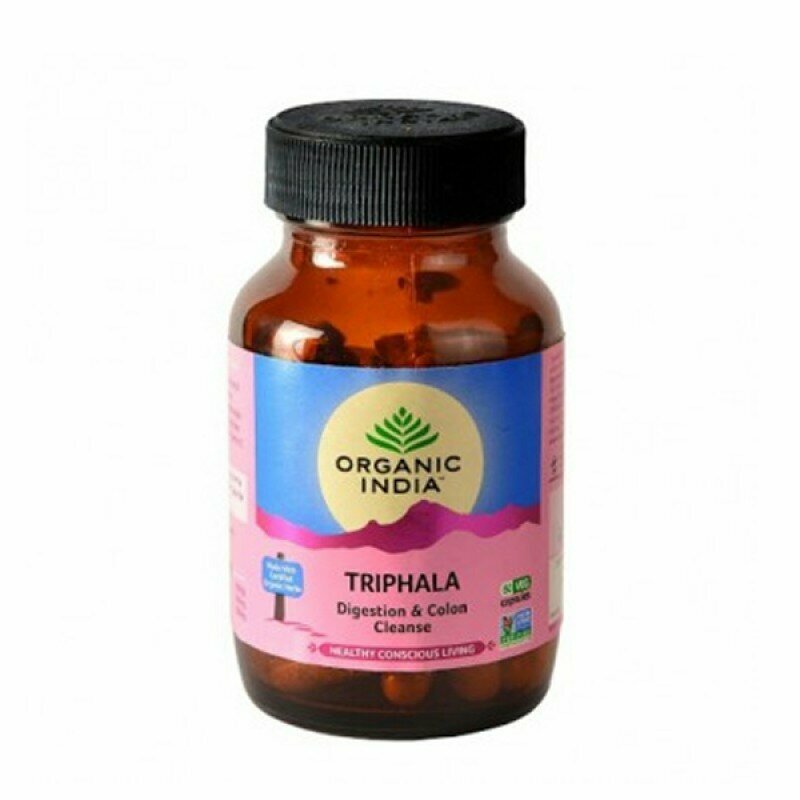 От запоров Трифала Органик Индия (Triphala Organic India), 60 капсул