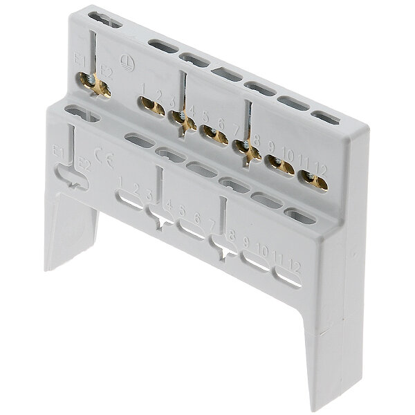 Клеммник высокая с гнездами 2х16кв. мм 12х10кв. мм на 80А Famatel SPTA-12 (2 шт. в комплекте)