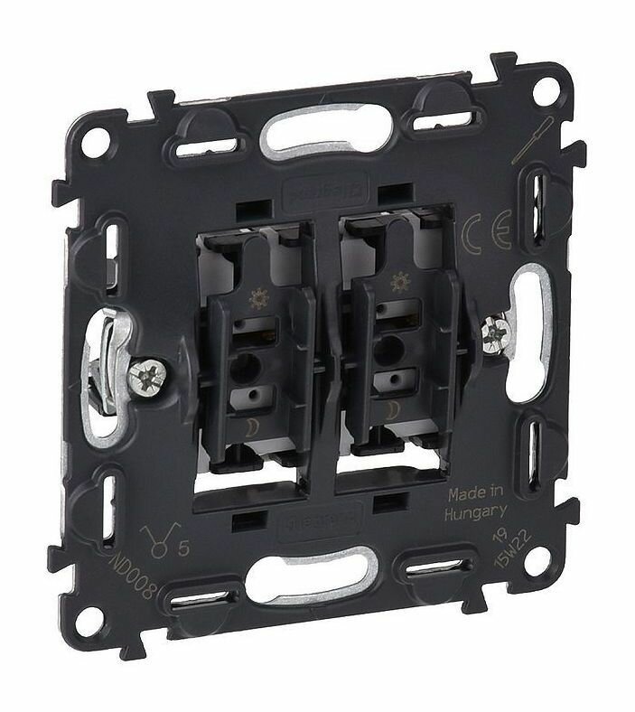 Legrand IN MATIC Механизм выключателя 2-клавиши 10АХ 250В Legrand 752005