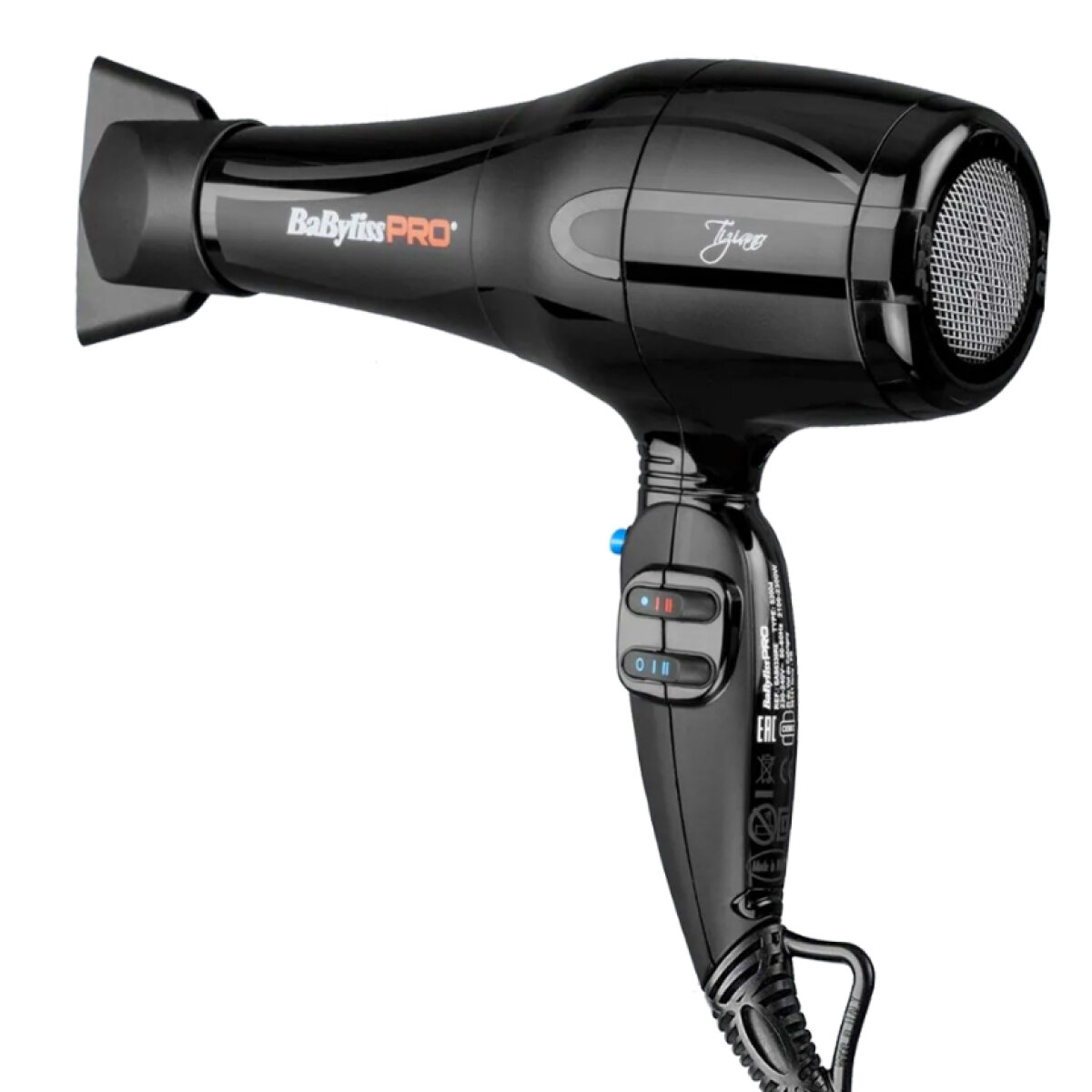 BaByliss Профессиональный фен / PRO Tiziano BAB6330RE, черный, 2300 Вт