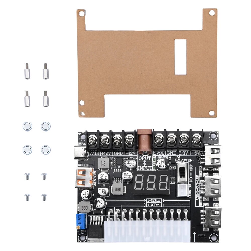 Diymore Адаптер разъема питания ATX 20/24 Pin With Shell