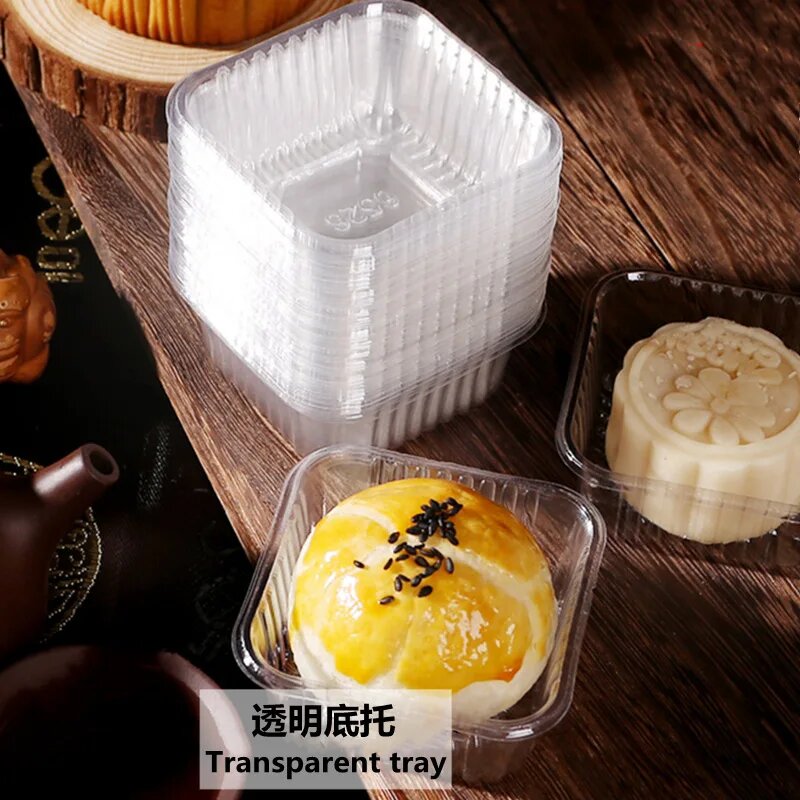 StoBag Пластиковые лотки для лунника 100 шт. Желтый, Transparent, S-6.5cm