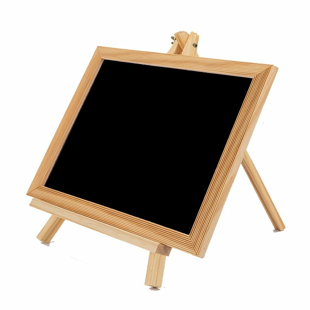 Деревянный мольберт с холстом 22*36 мольберт-рамка 22x36 + фоторамка для классной доски