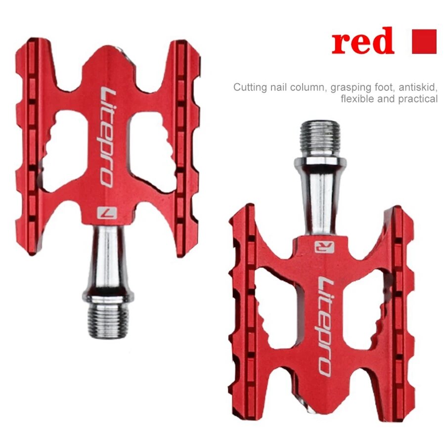 Litepro K3 Педали для велосипеда Красный, red