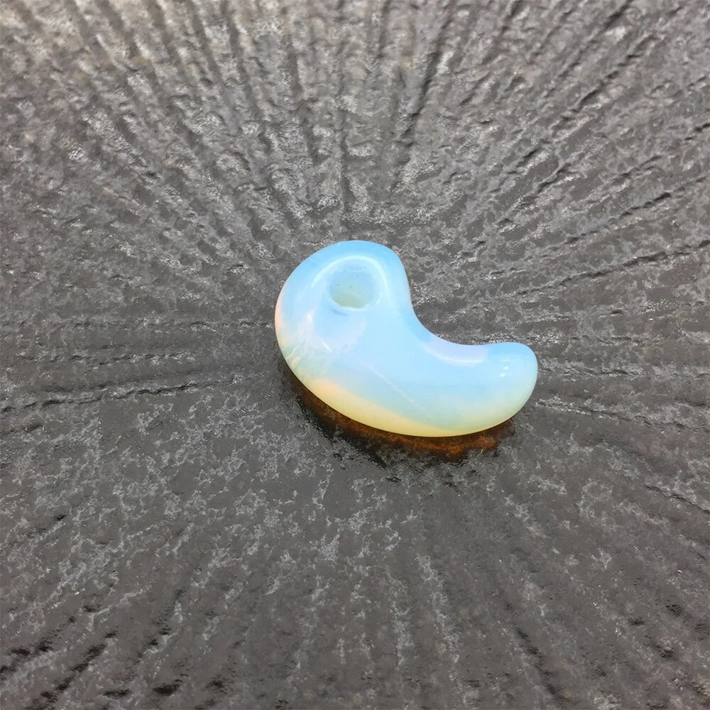 Магатама Инь и Ян из натурального камня 1pc, Opal