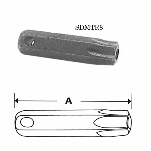 Вставка Snap-on TORX TR45 с отверстием, шестигранник 5/16" SDMTR45