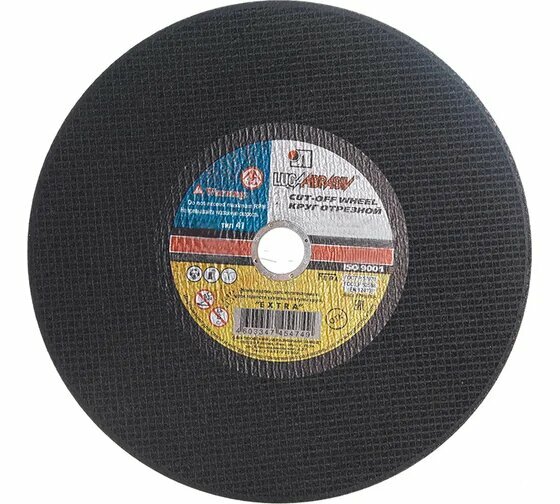 Круг отрезной для резки железнодорожных рельсов (355x4х25.4 мм; A 24 Q BF 14А БУ 80 2; ручная подача) Луга 4603347224434