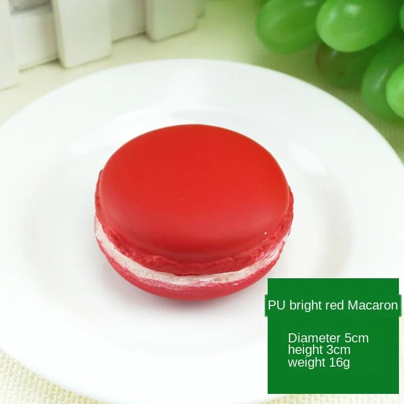 Искусственные макароны для декора Merylover red macaron