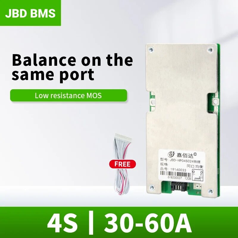 JBD BMS 4S 12V Lifepo4 Балансировочная плата для аккумуляторов LiFePo4 4S 30A