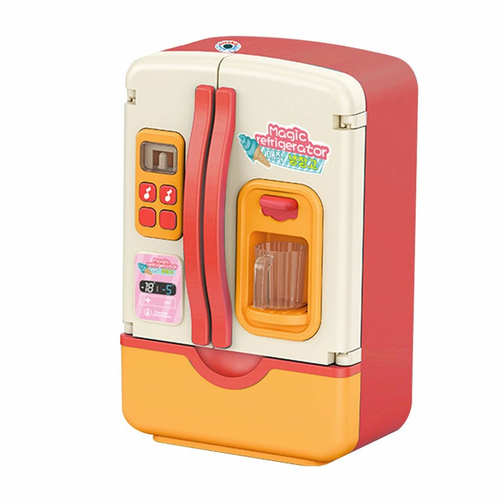 Реалистичный вид на игру игрушек и малыш -холодильник с моделируемым звуковым светом роли в кукол.