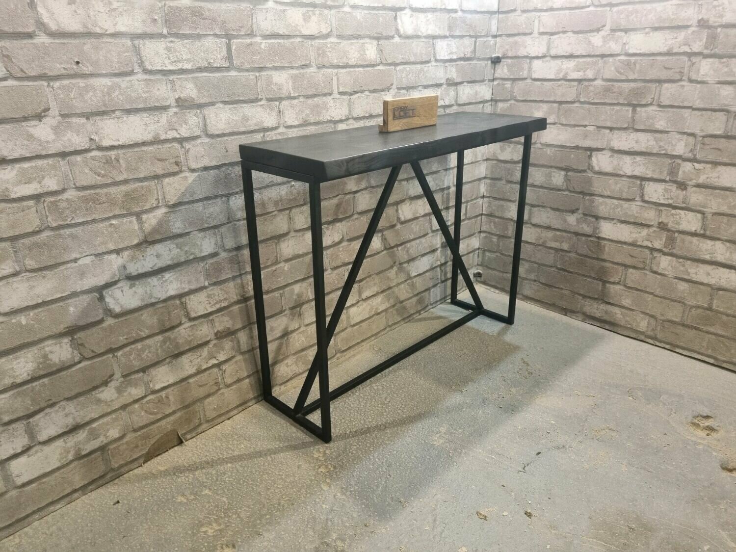 Консоль "EasyLOFT" в стиле лофт, для дома и дачи, в прихожую и гостиную, 100х30х80 см.