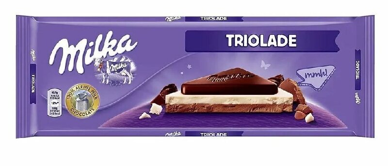 Шоколад Milka молочный Triolade 280г