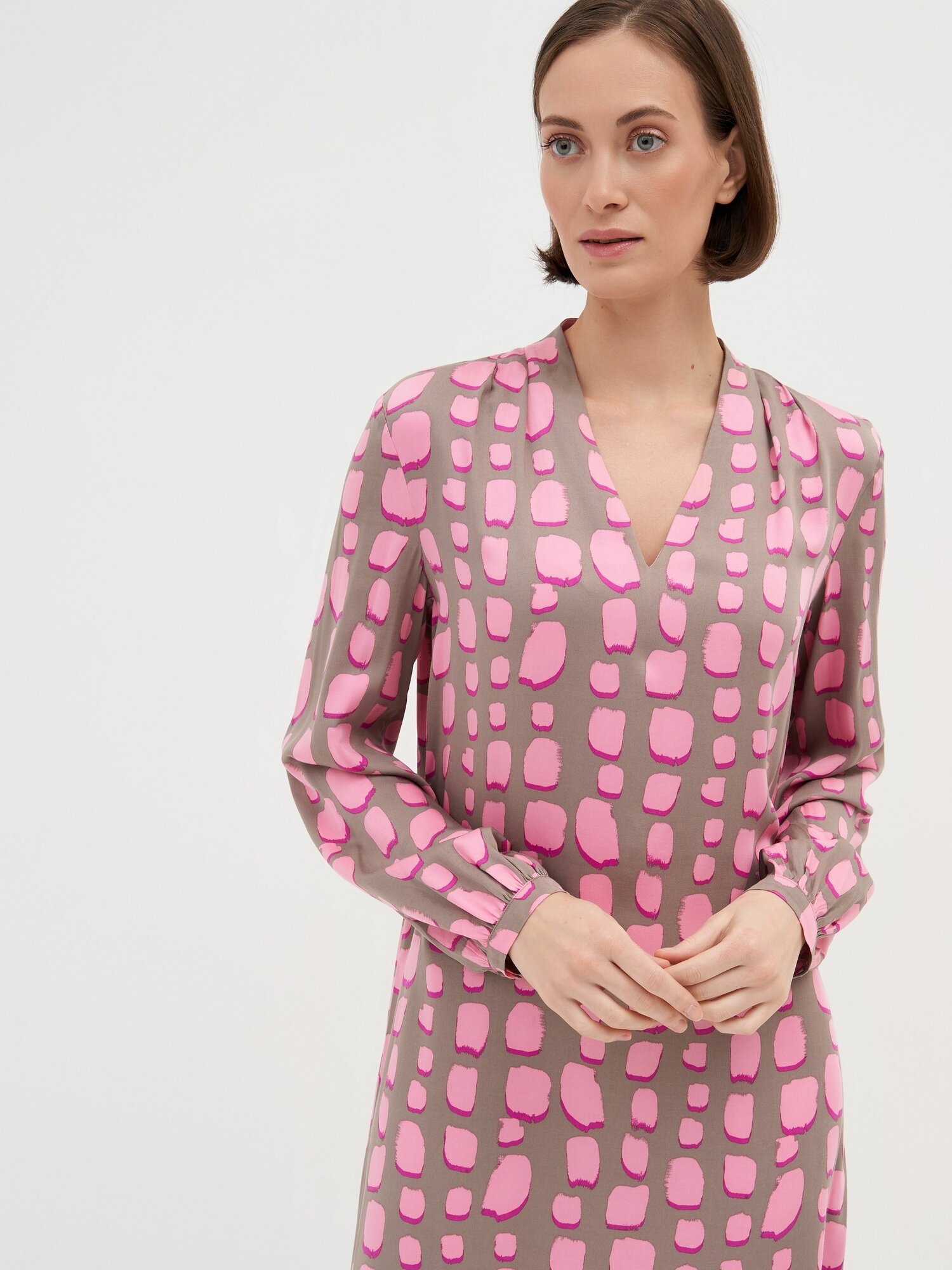 Платье Taifun by Gerry Weber Весна-лето 2025, размер 40, розовый — фото 1