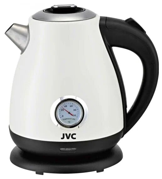 Чайник JVC JK-KE1717, металл, 1,7 литров, мощность 2200Вт, белый