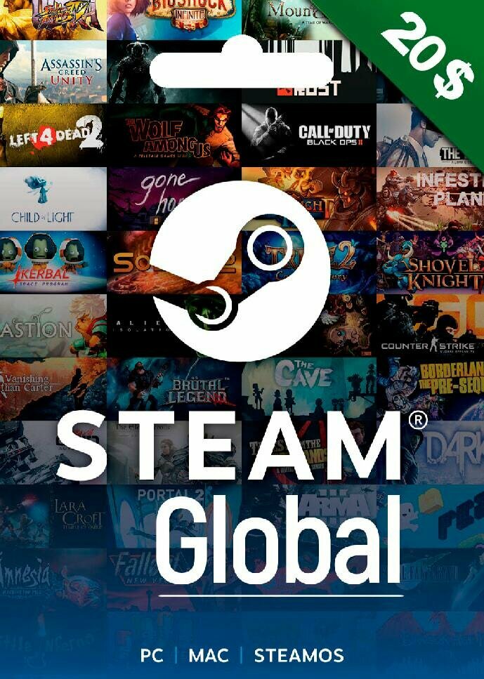Steam карта пополнения 20$