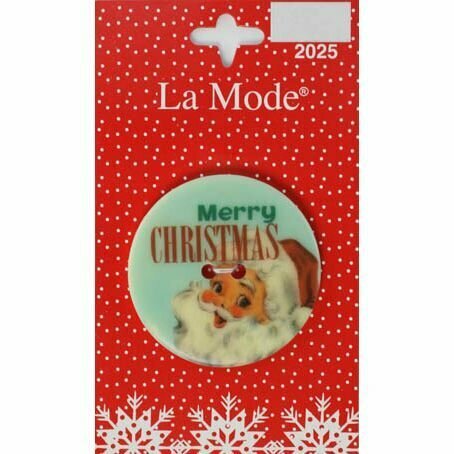 Пуговица BLUMENTHAL LANSING "La Mode", Merry Christmas, микс цветов