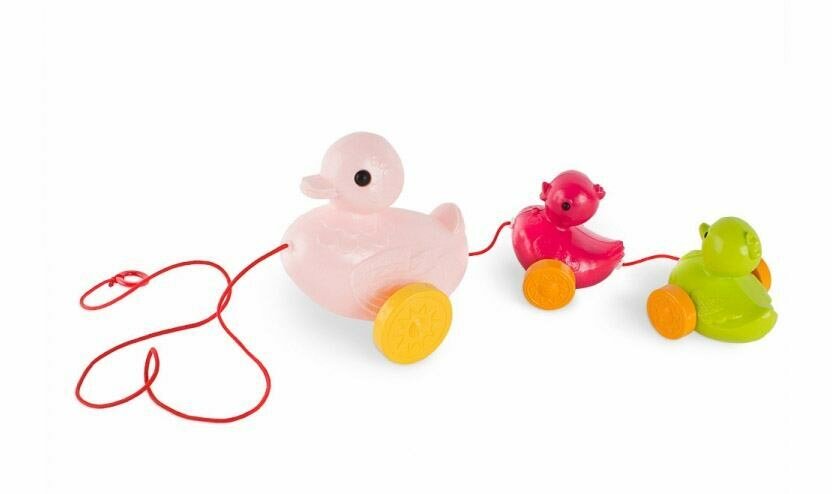 Каталка Росигрушка Утиное семейство, 4 детали, в сетке