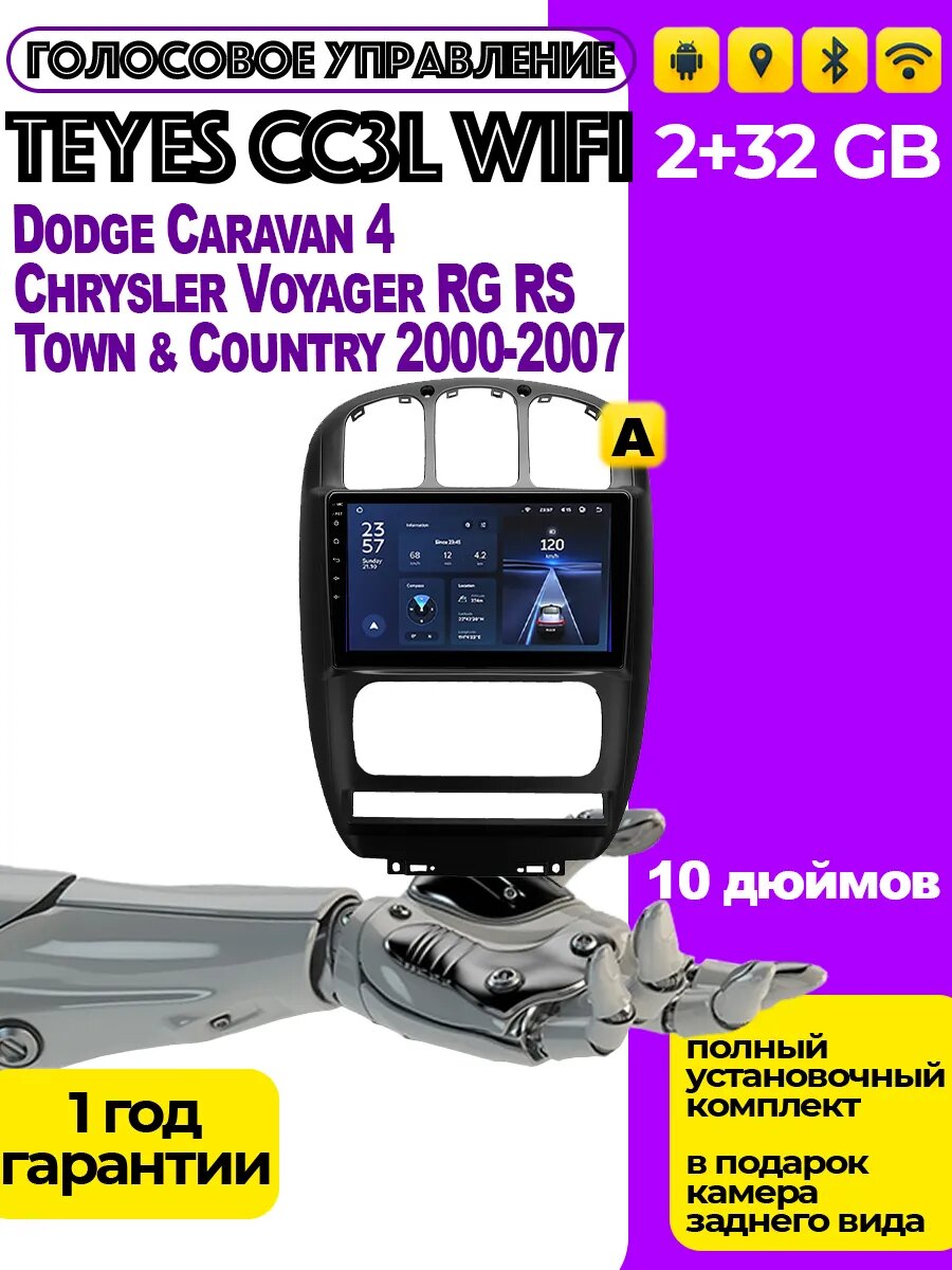 Магнитола CC3L WIFI Dodge Caravan 4 2/32