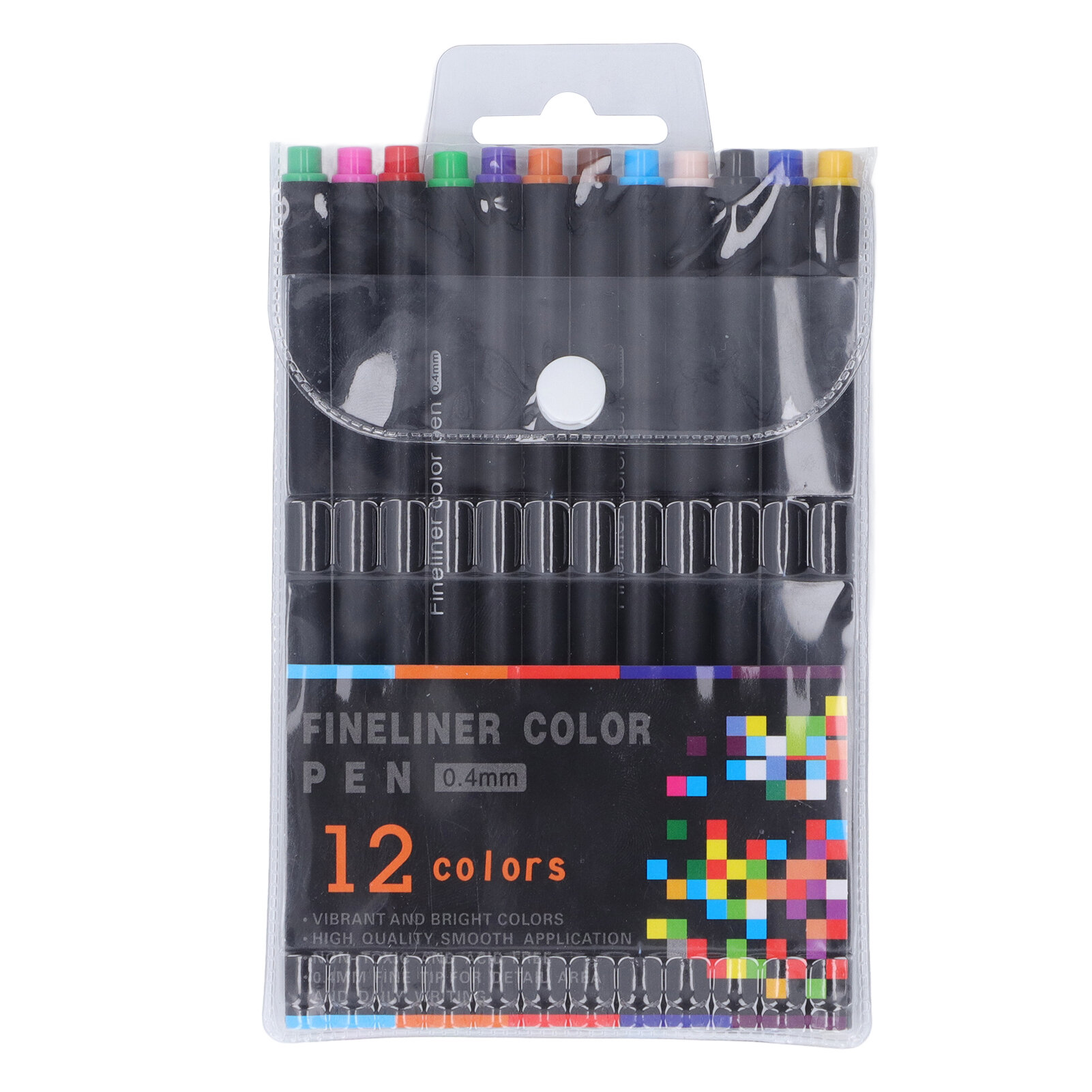 Набор из 12 многоцветных ручек для сублимационной печати с тонким наконечником 0,4 мм и адаптером № 6 для Explore.