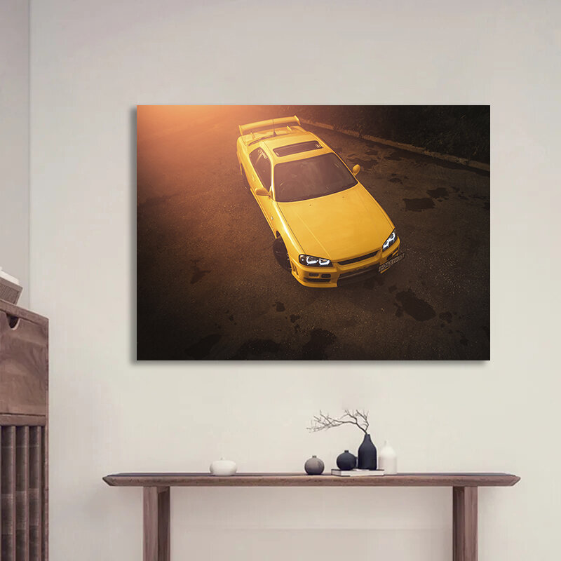 Картина ниссан / машина, картины для интерьера / мальчику, 40х60 см.