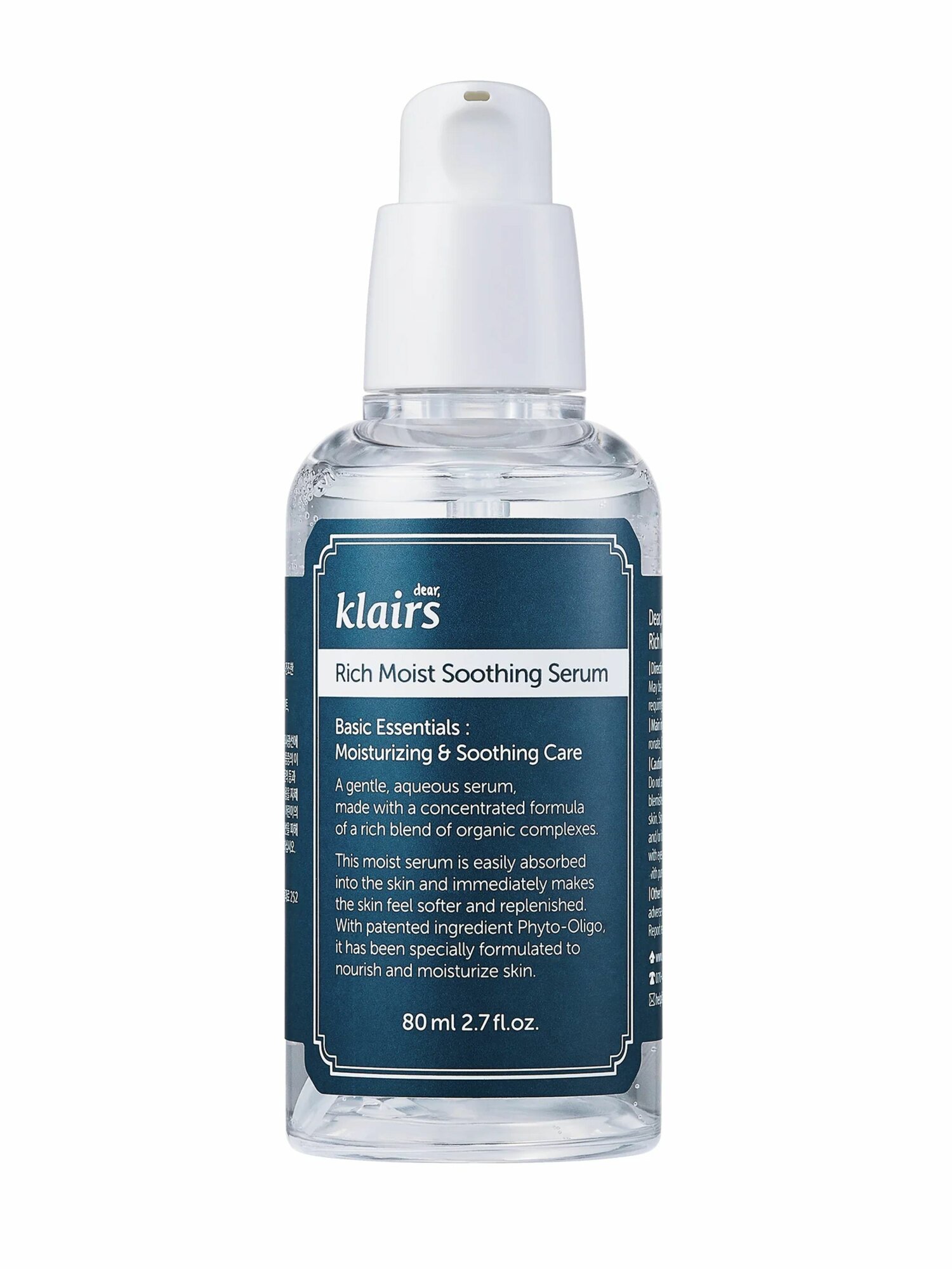 DEAR, KLAIRS Сыворотка для лица Rich Moist Soothing Serum