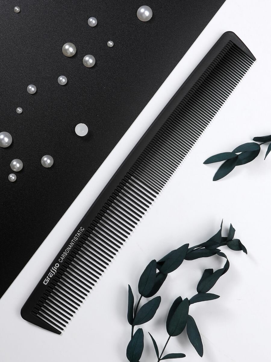 Gressio Расческа гребень карбоновый для стрижки и окрашивания волос