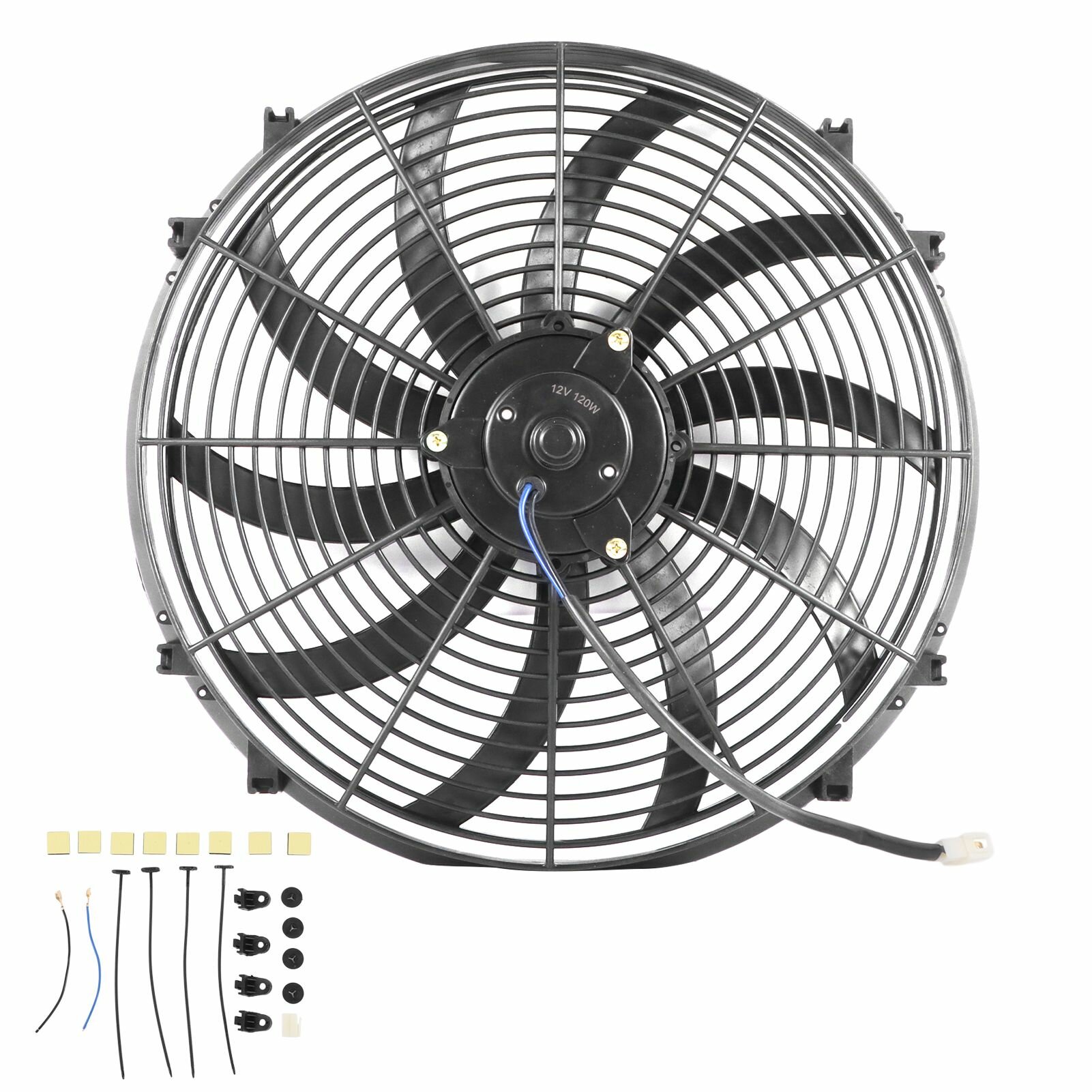 Вентилятор кондиционера 16 дюймов, 12В, 10-лопастной, для грузовиков и автодомов