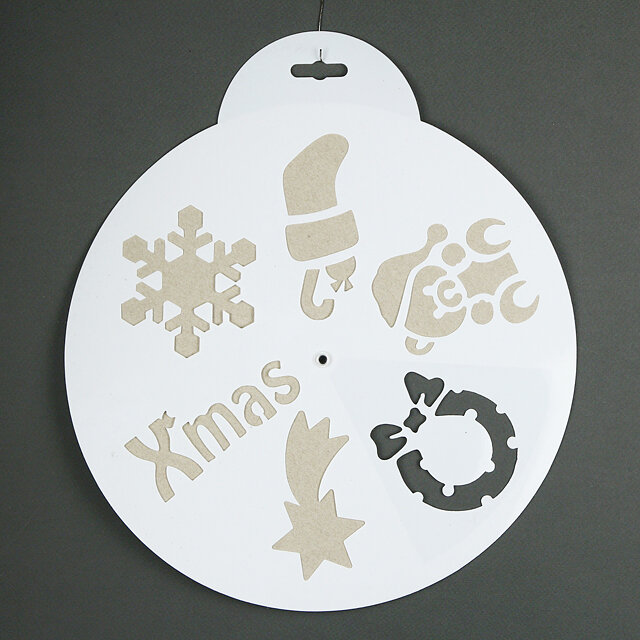 Новогодний трафарет Xmas Time with Bear 34*30 см, Kaemingk, 461582-3